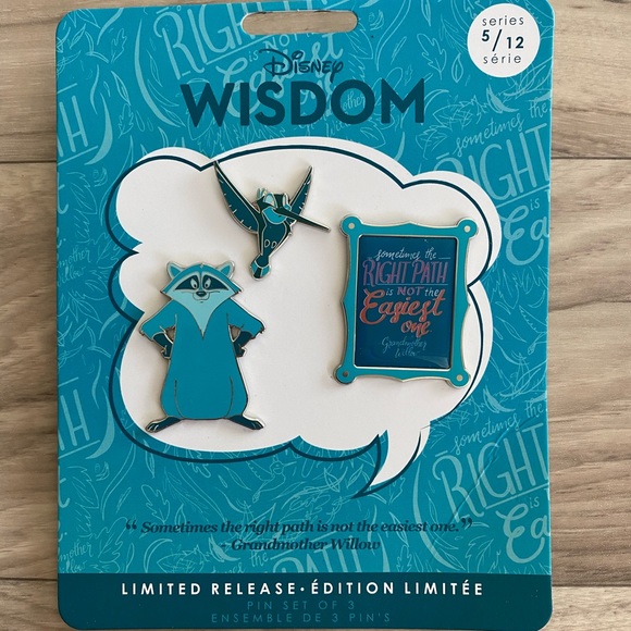 Disney | Accessories | Disney Wisdom Pin Set Pocahontas | Poshmark